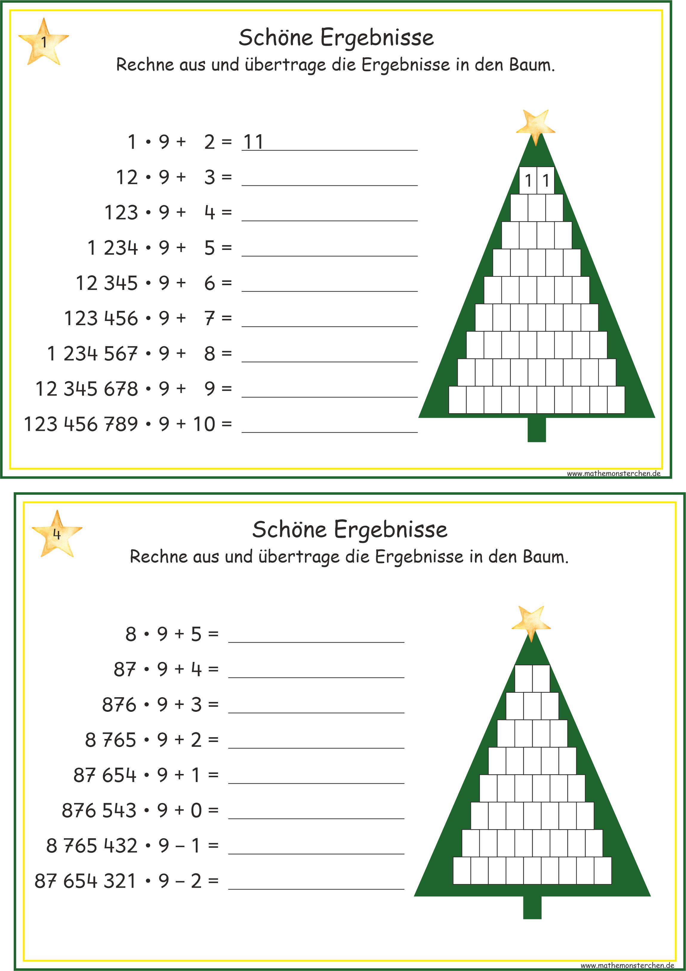 Mathemonsterchen - Weihnachten