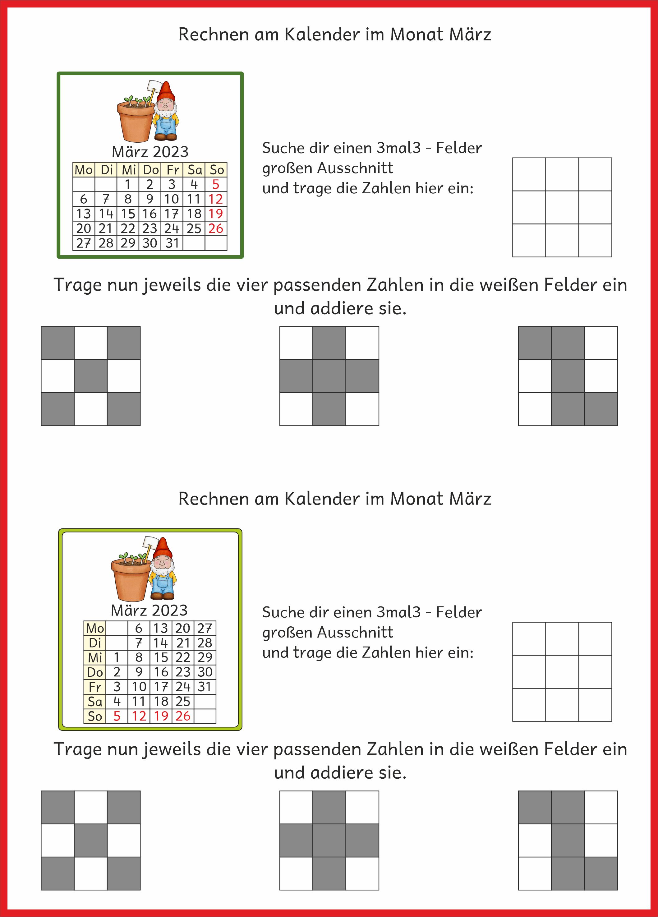 Mathemonsterchen - Zeit
