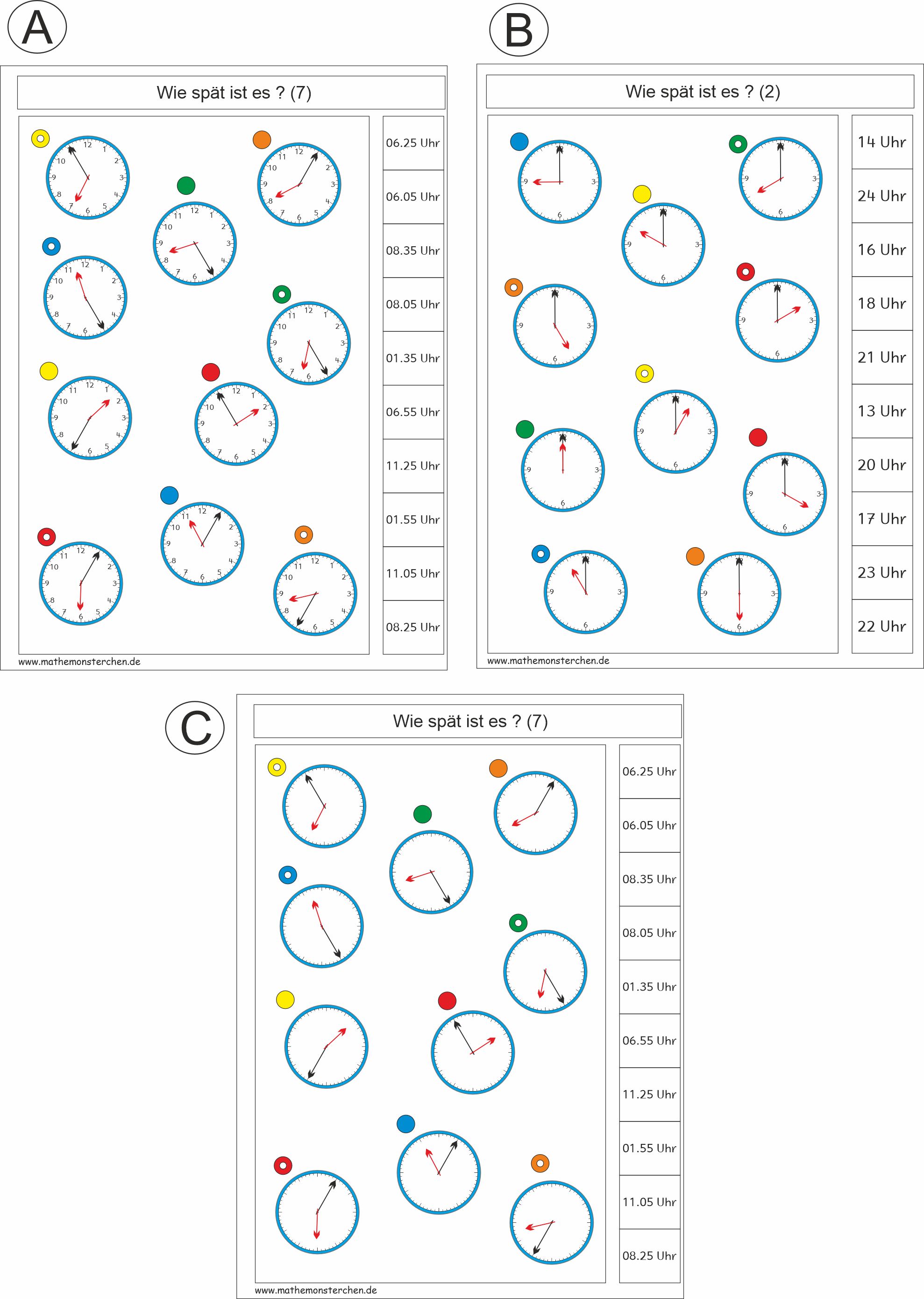 Mathemonsterchen - Zeit